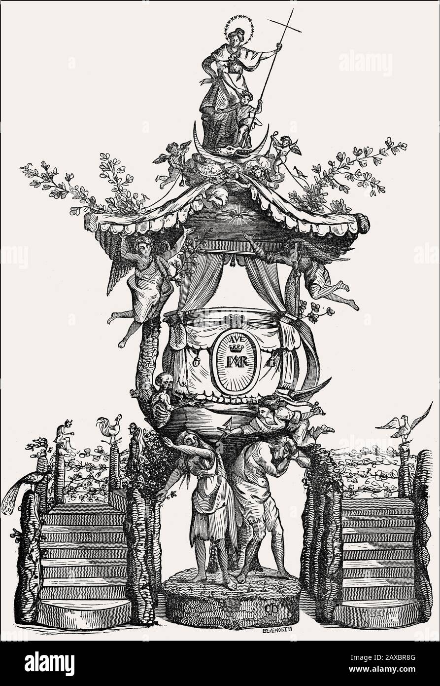 Baroque pulpit by Hendrik Frans Verbruggen, Cathedral of St. Michael ...