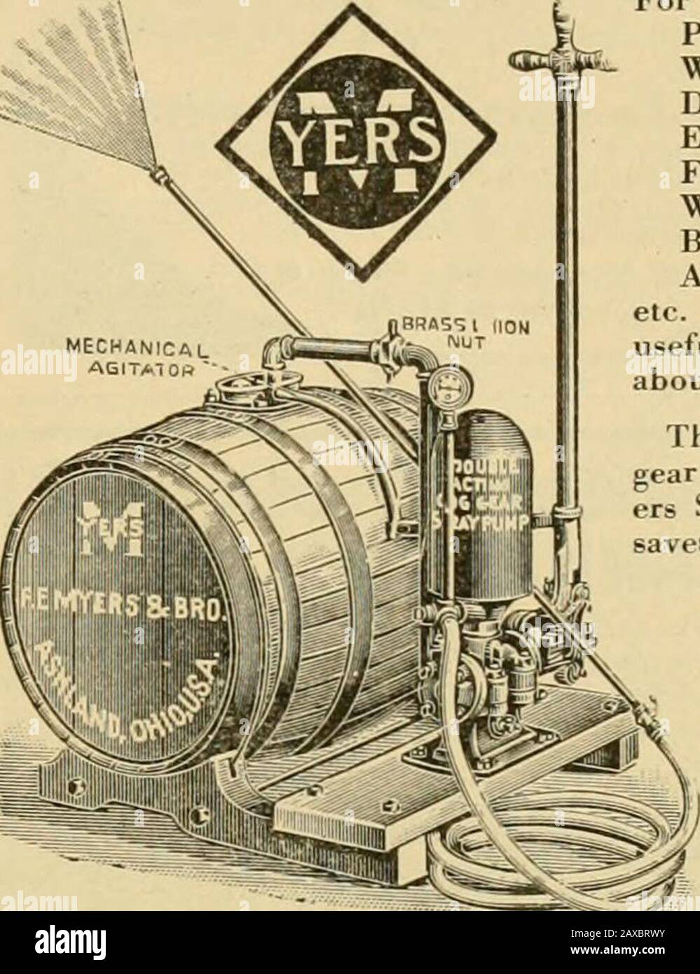 Gleanings in bee culture . Myers SPRAY PUMPS USEFUL EVERY DAY OF THE ...