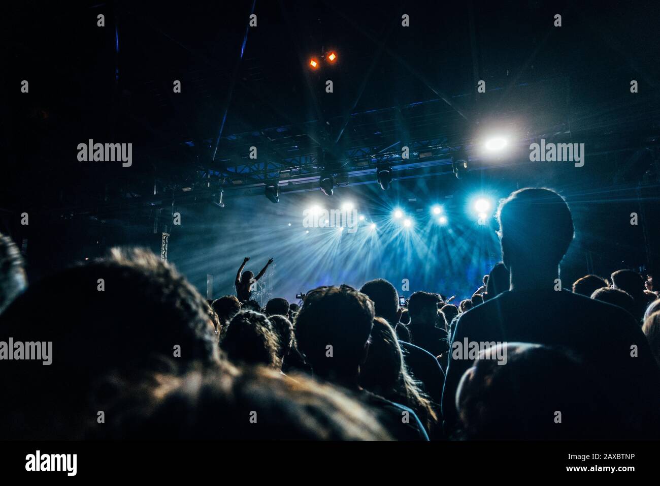 Concert stage rear view hi-res stock photography and images - Alamy
