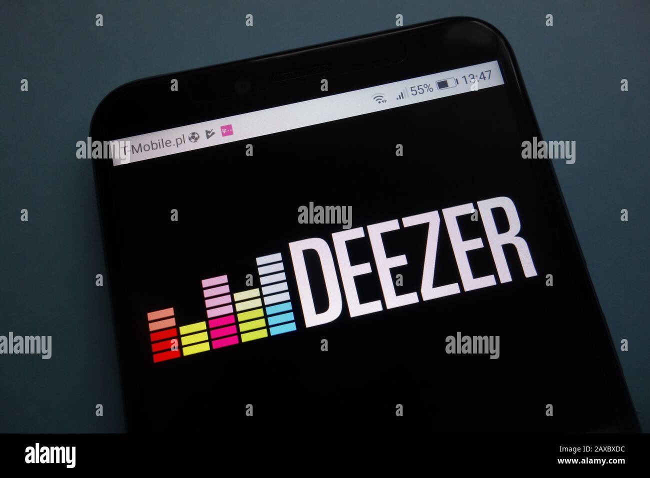 Deezer logo on smartphone Stock Photo - Alamy