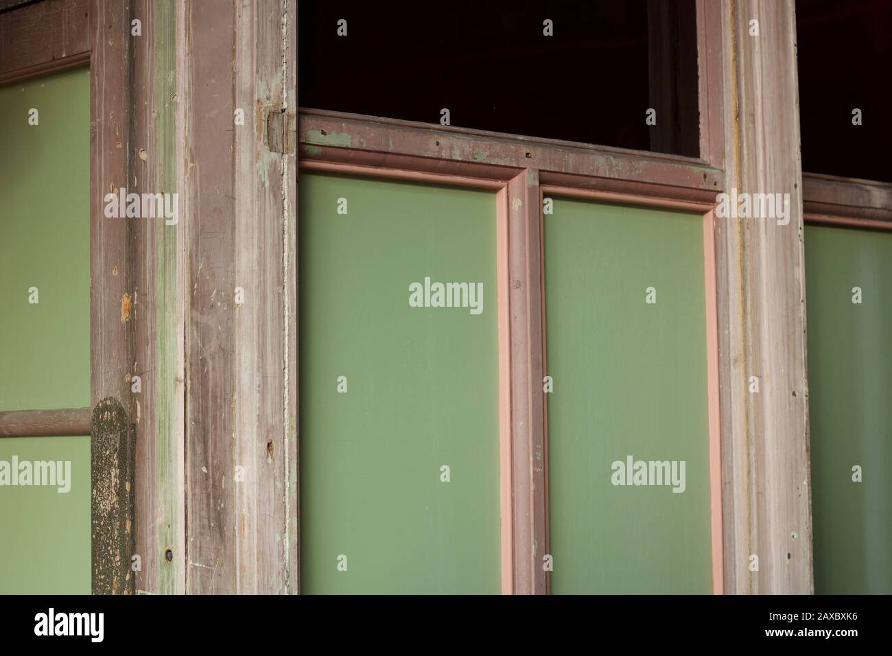 Green Window Frames