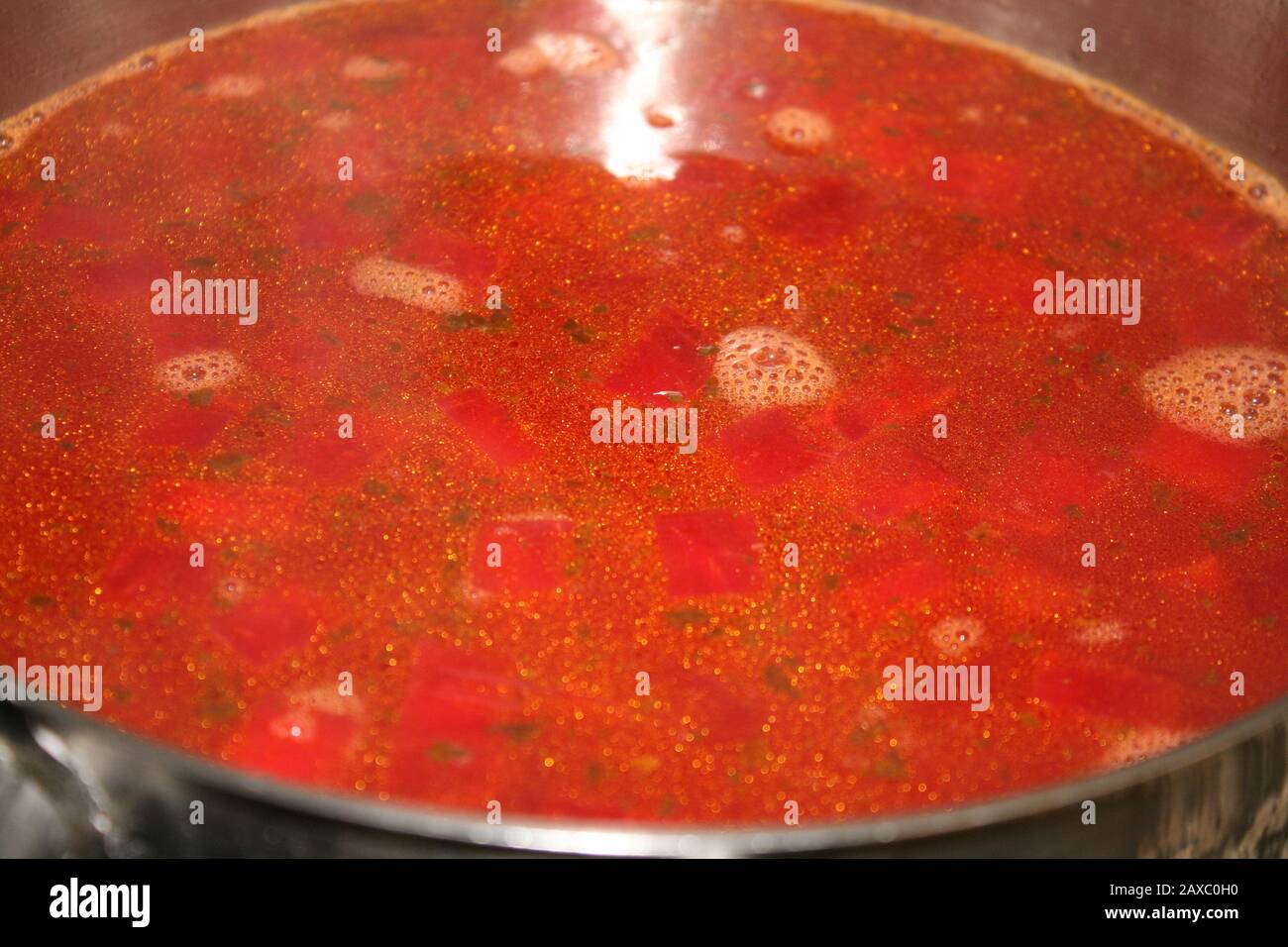 Red ukrainian borscht hi-res stock photography and images - Alamy