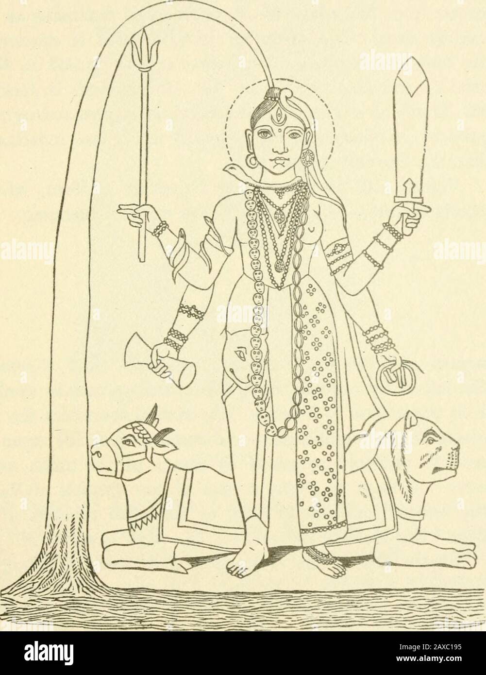 Ancient pagan and modern Christian symbolism . Figure 133. Kamala, one ...