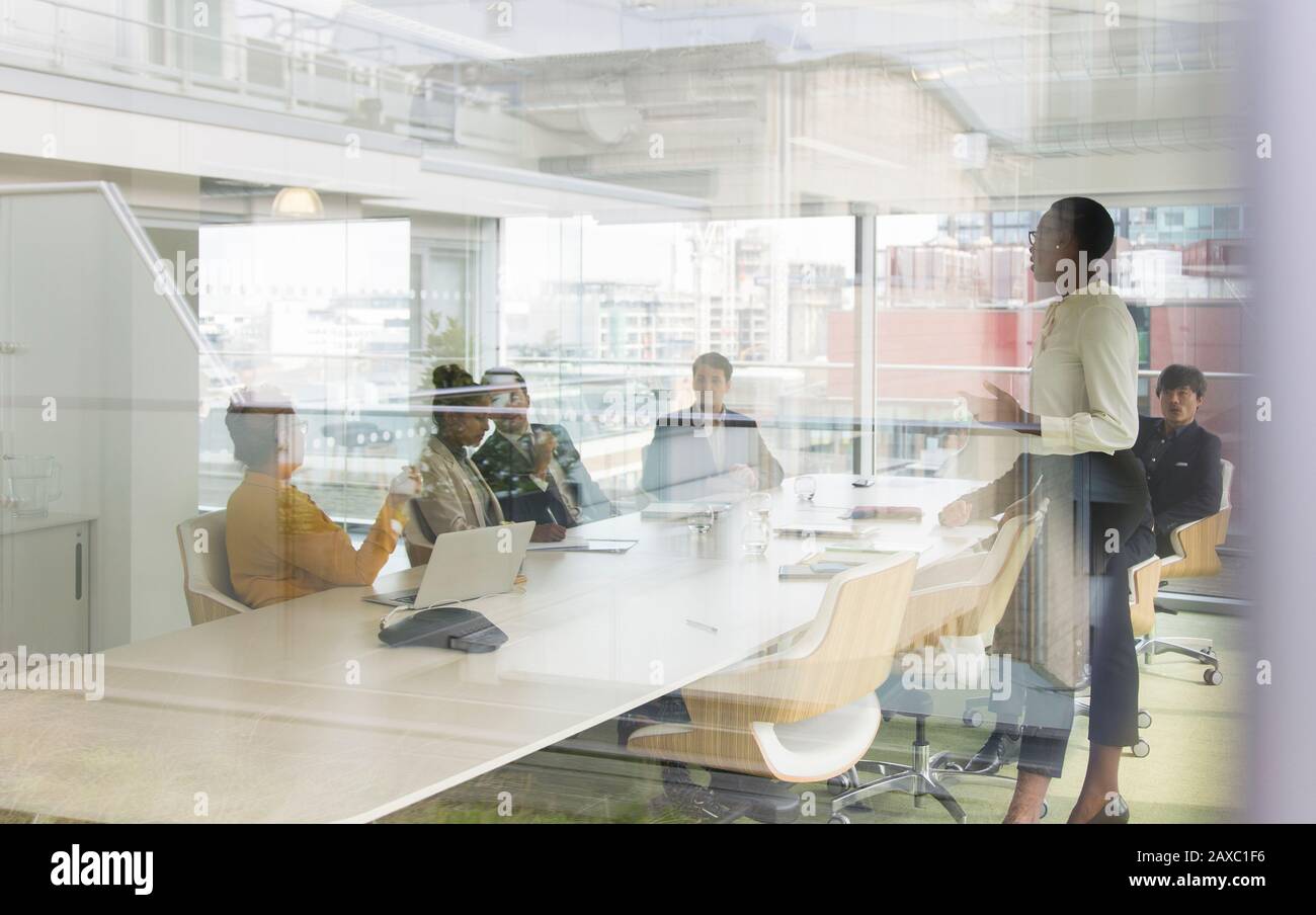 Business people talking in conference room meeting Stock Photo - Alamy