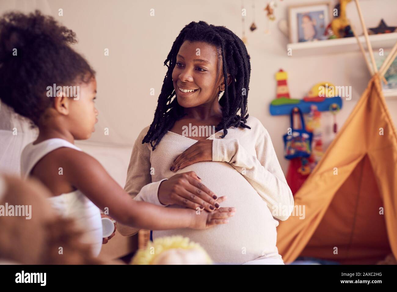 One touching hi-res stock photography and images - Alamy