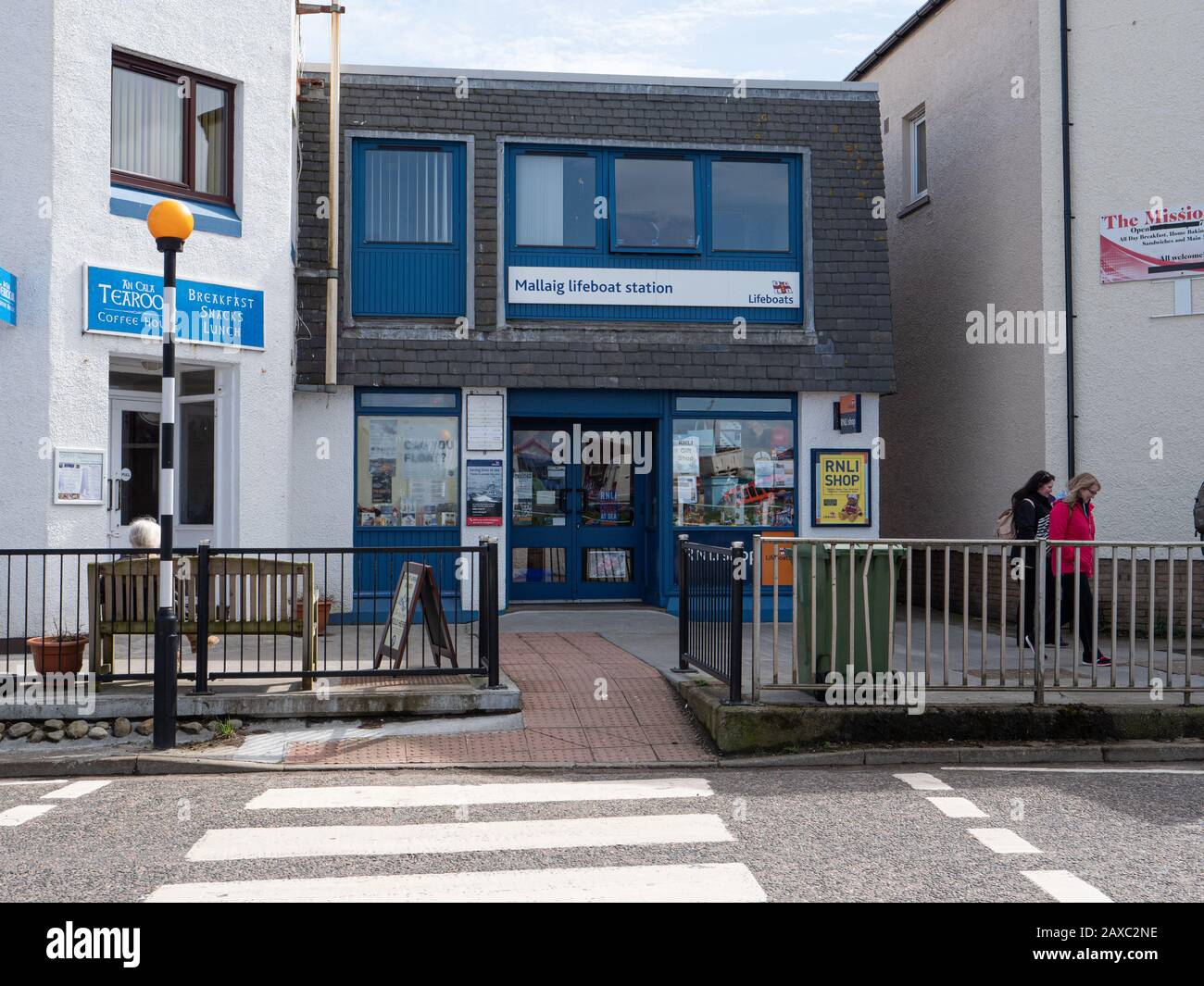 Frontage of the RNLI (Royal National Lifeboat Institute) station in ...