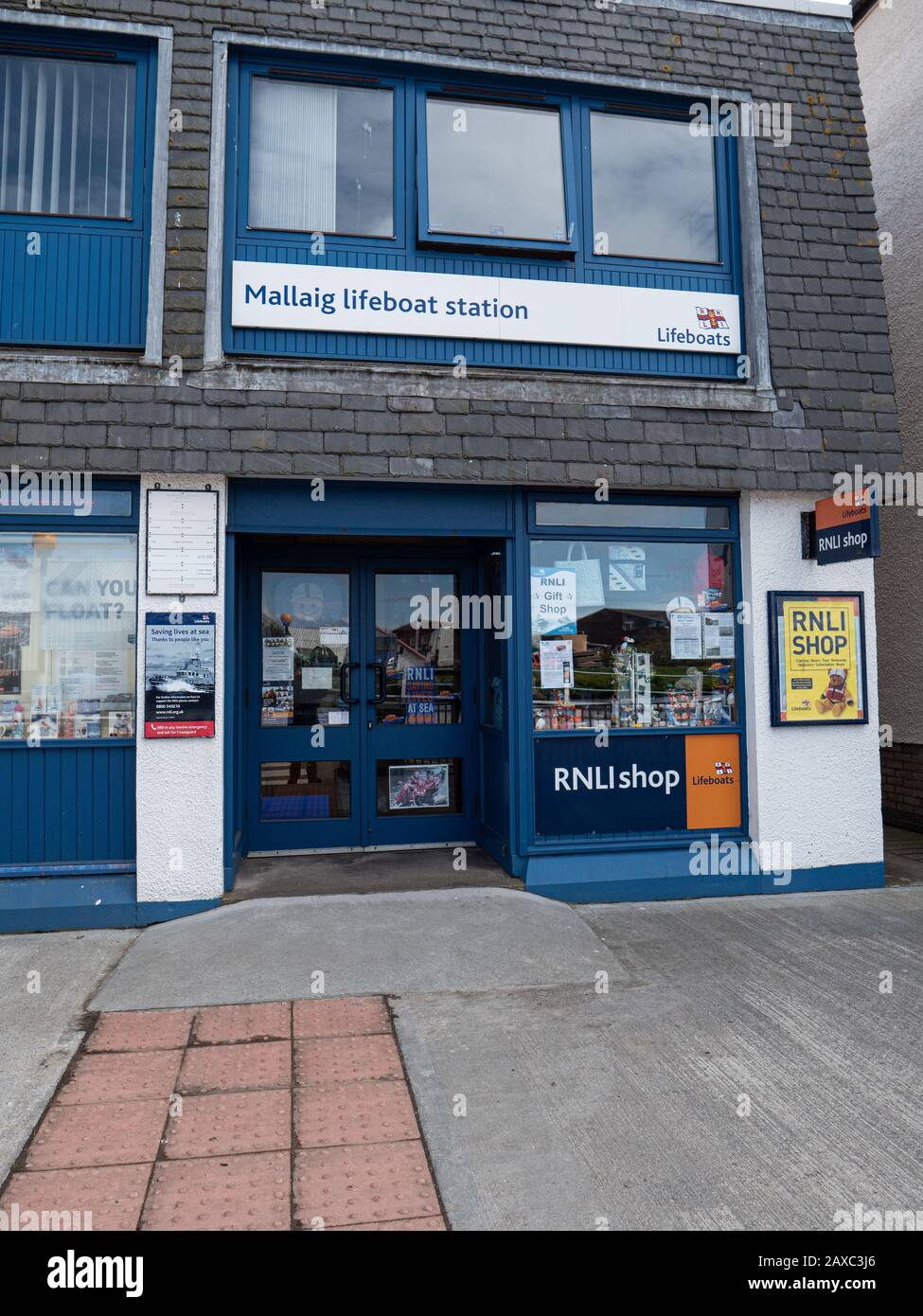 Frontage of the RNLI (Royal National Lifeboat Institute) station in ...