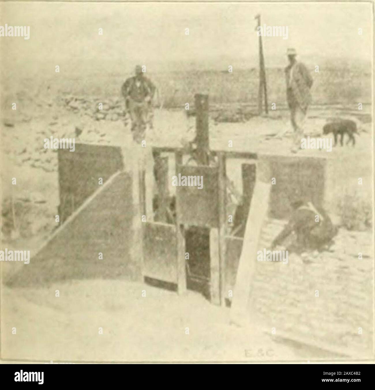 Engineering and Contracting . Fig. 5. Temporary Flume Built Over Slide ...