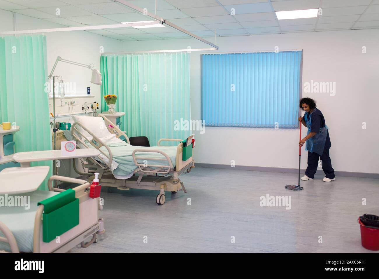 Orderly mopping hospital floor hi-res stock photography and images - Alamy