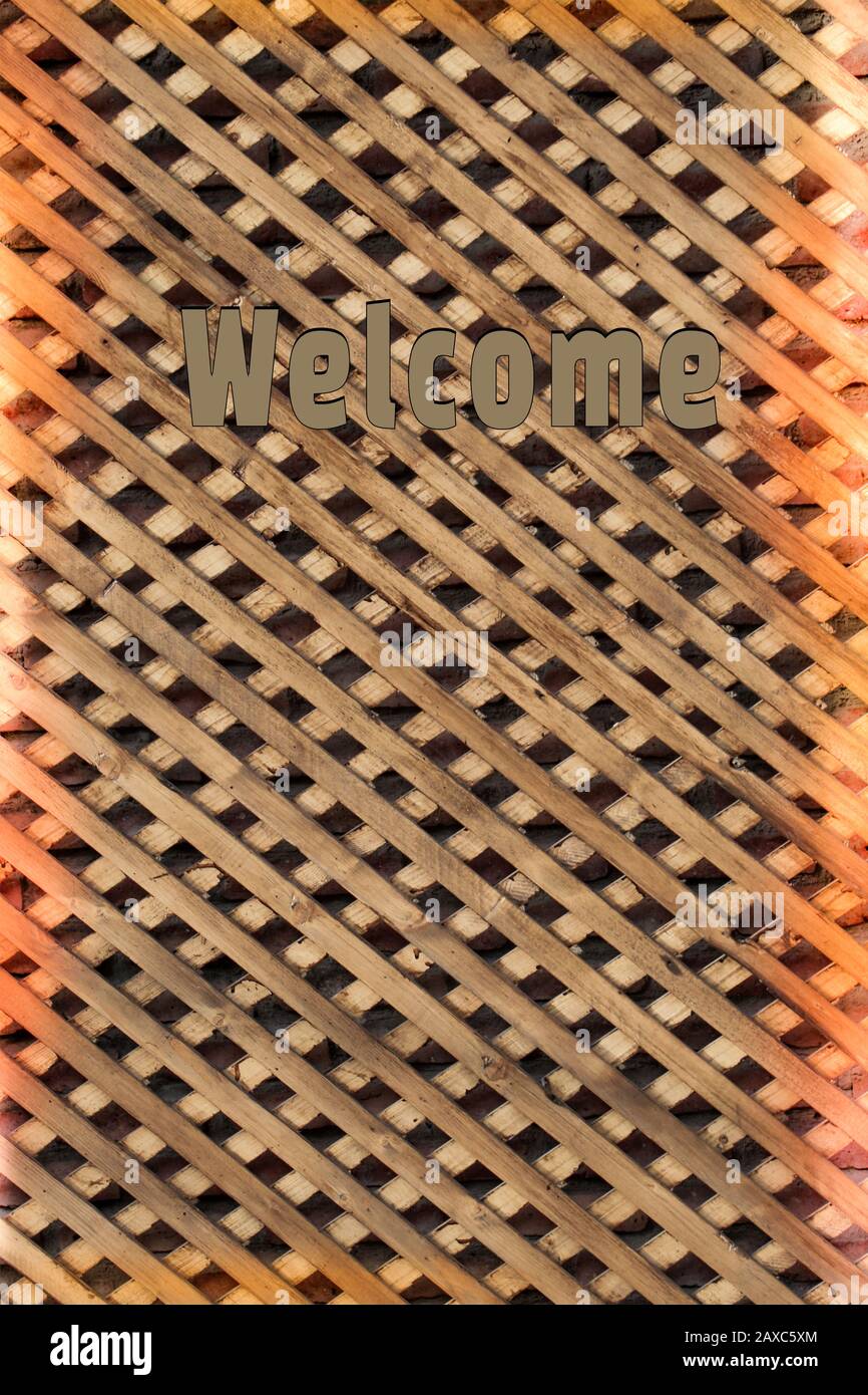 Welcome text wording on a background for business concept Stock Photo ...