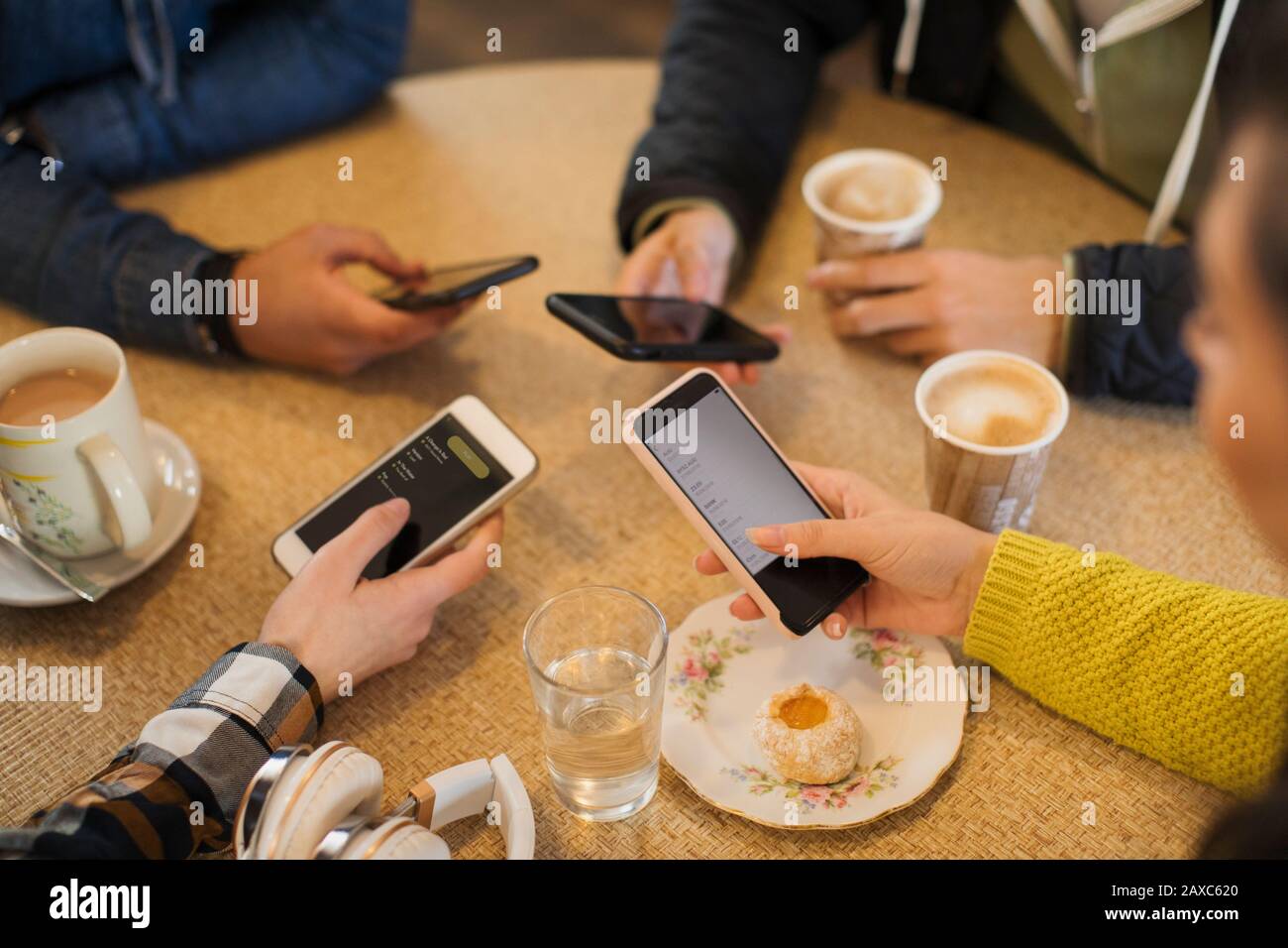 Indian friends at coffee shop hi-res stock photography and images - Alamy