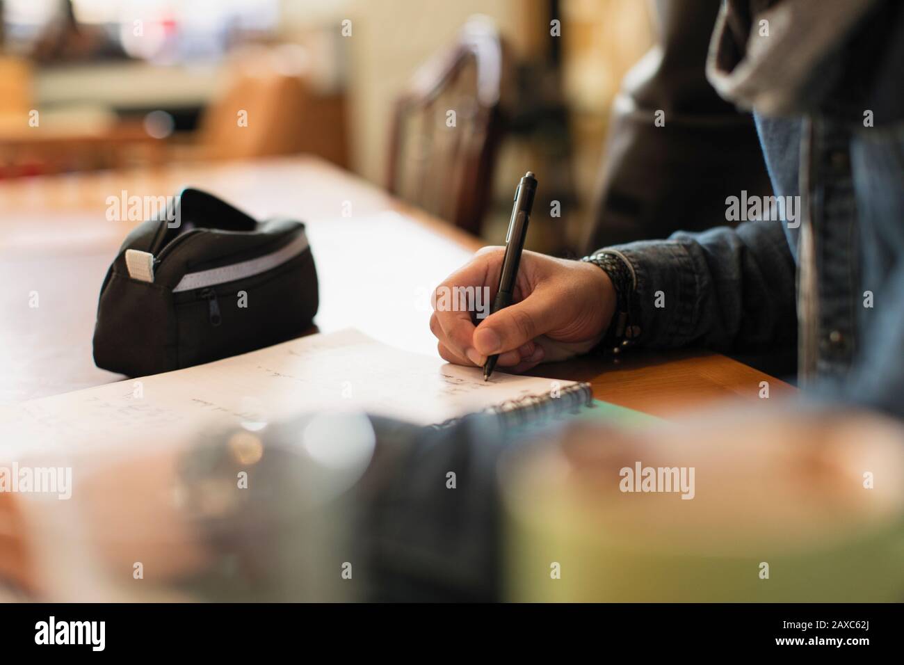 Male college student studying hi-res stock photography and images - Alamy