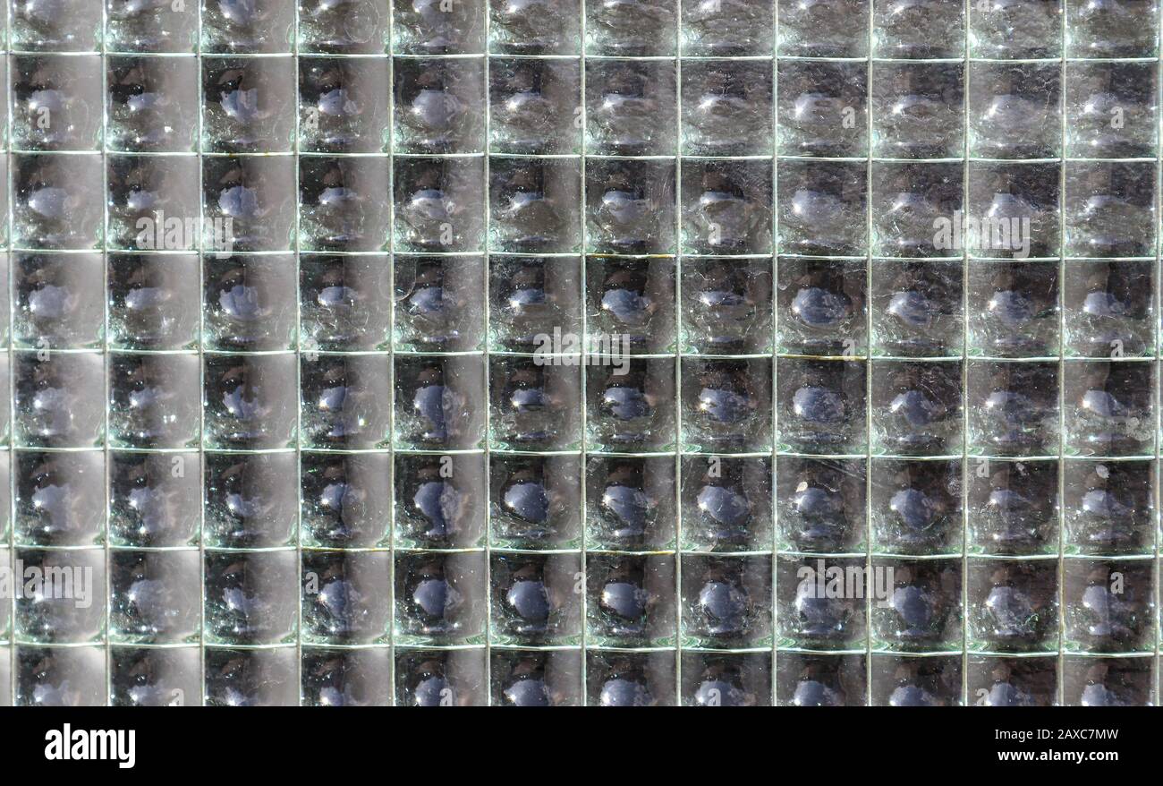 Beautiful glass block texture showing the surface in a close up view ...