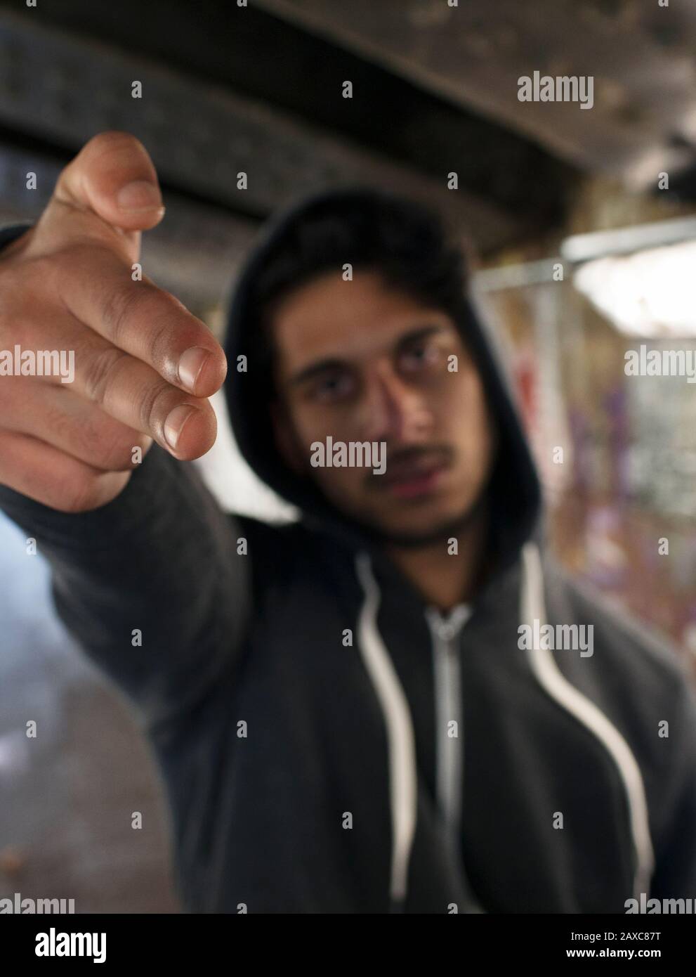 Man pointing gun at camera hi-res stock photography and images - Alamy