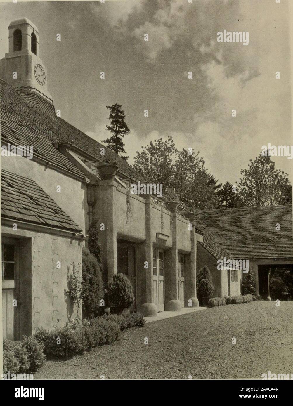 Architect and engineer . GARAGE ENTRANCE, ESTATE OF M. LLOYD FRANK ...
