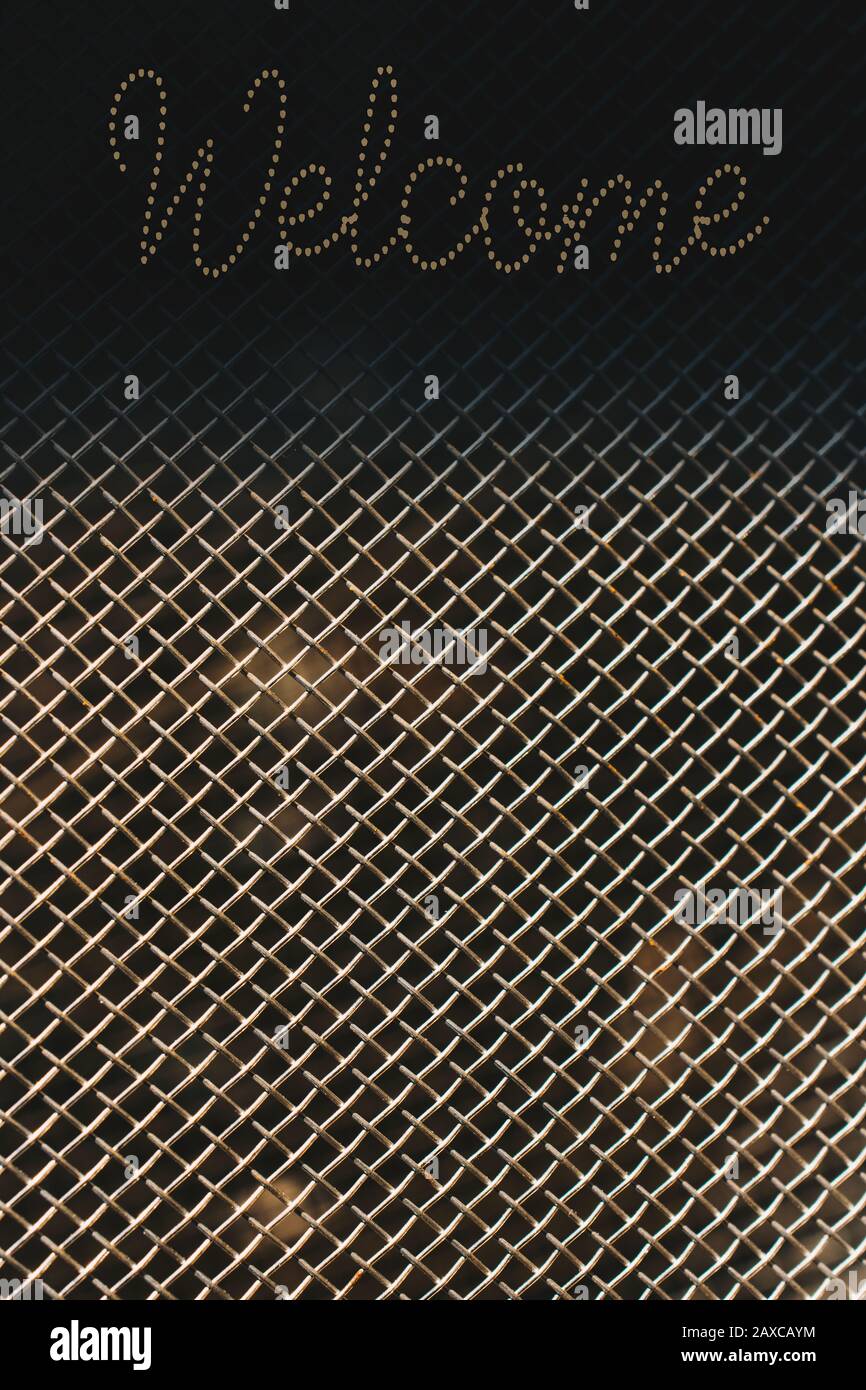 Welcome text wording on a background for business concept Stock Photo ...