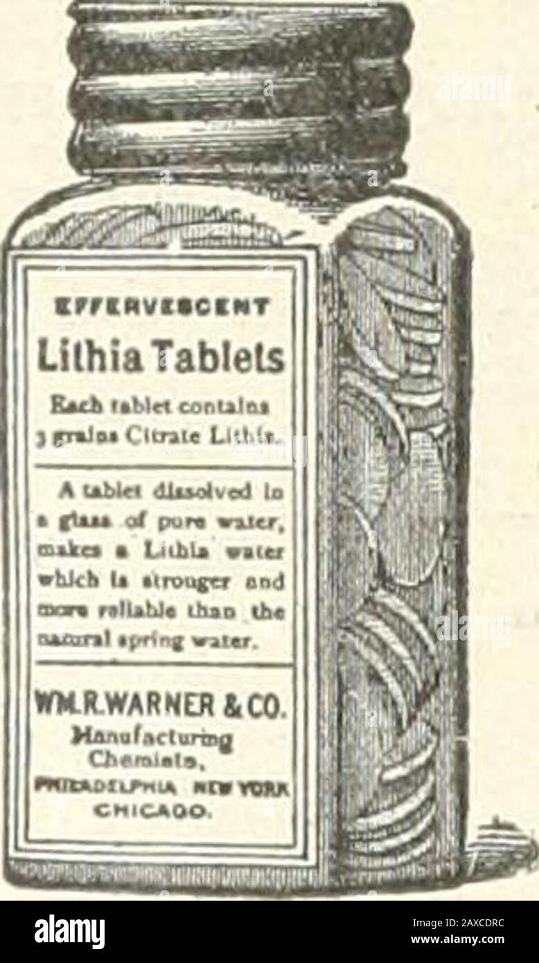 Lithia tablets hi-res stock photography and images - Alamy