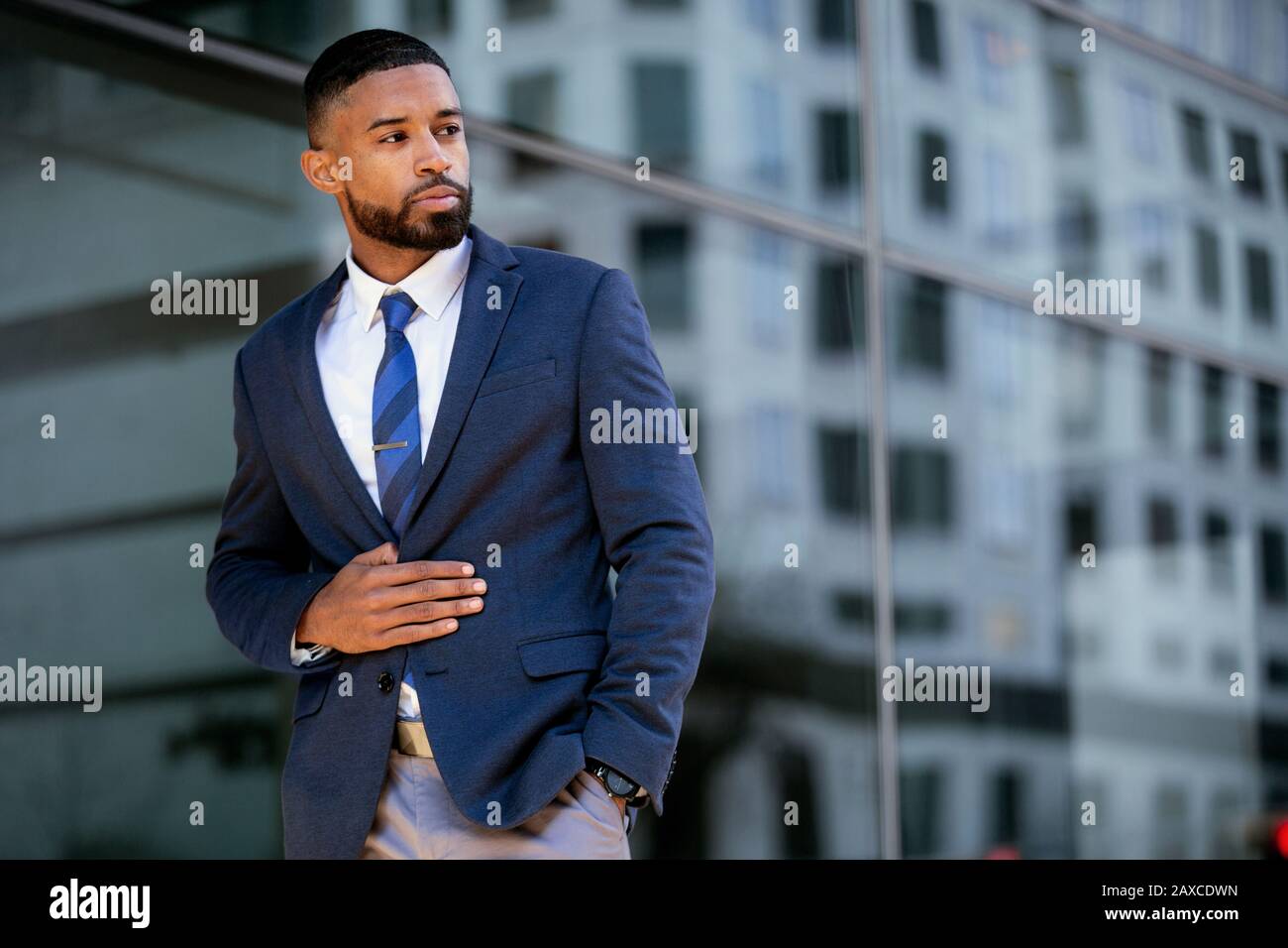Stylish modern african american businessman, commercial model posing in ... Stylish modern african american businessman, commercial model posing in ...