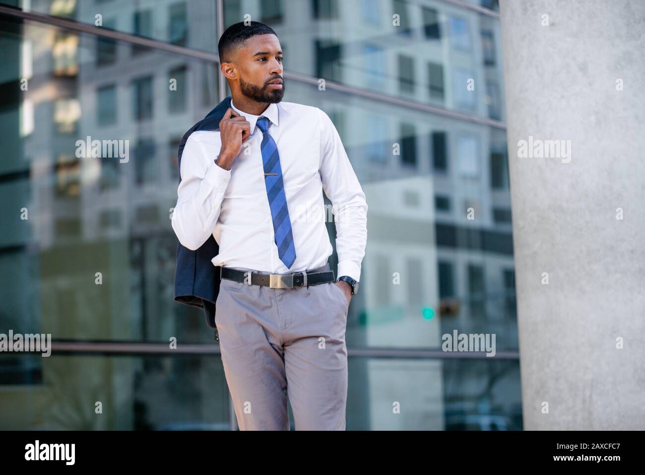 Fashionable stylish modern African american businessman corporate ...