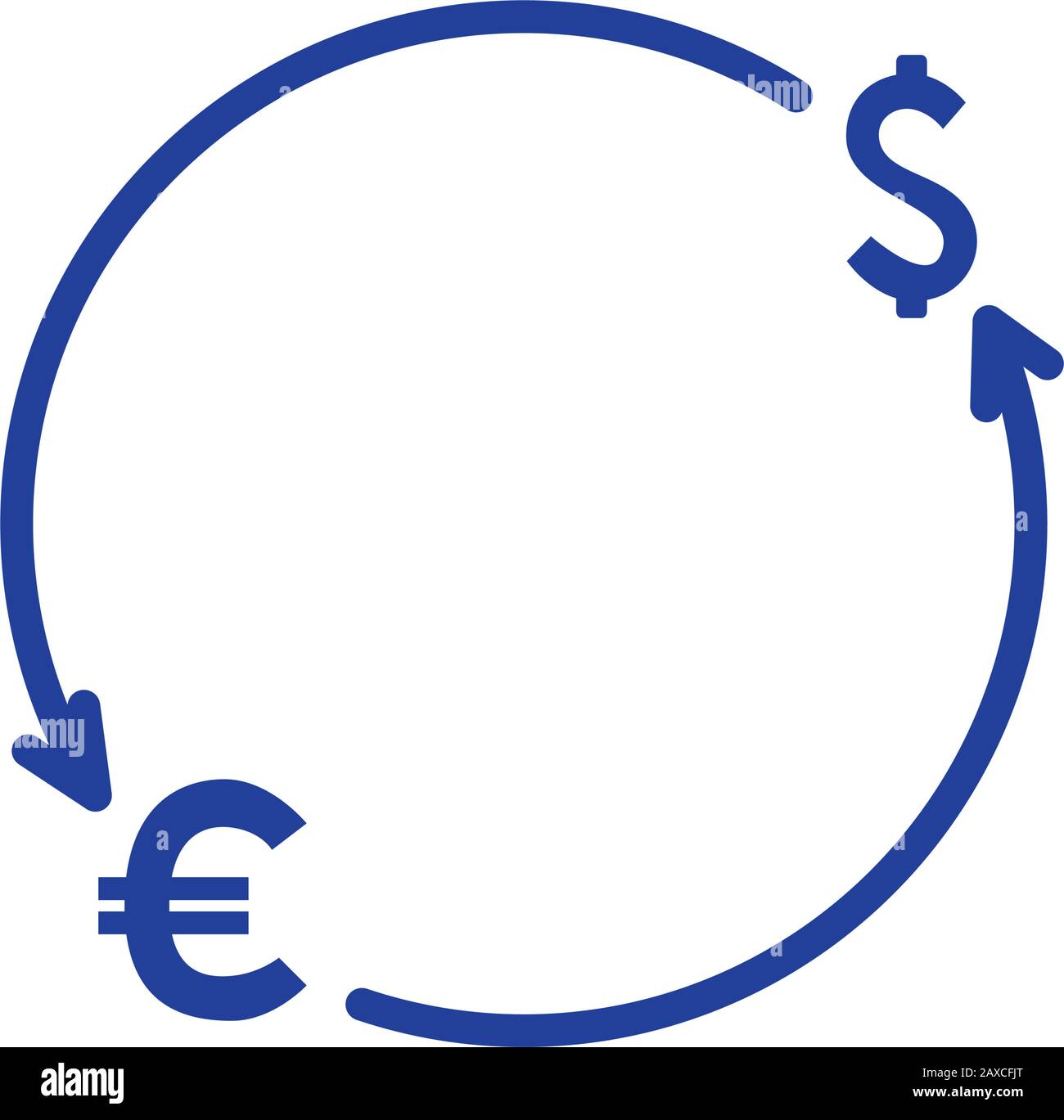 Euro icon in circle shape hi-res stock photography and images - Alamy