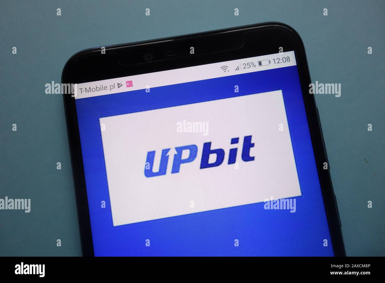 UPbit cryptocurrency exchange logo on smartphone Stock Photo - Alamy
