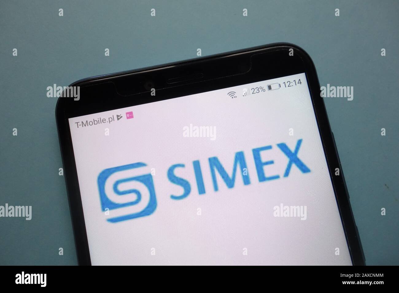 Simex cryptocurrency exchange logo on smartphone Stock Photo - Alamy