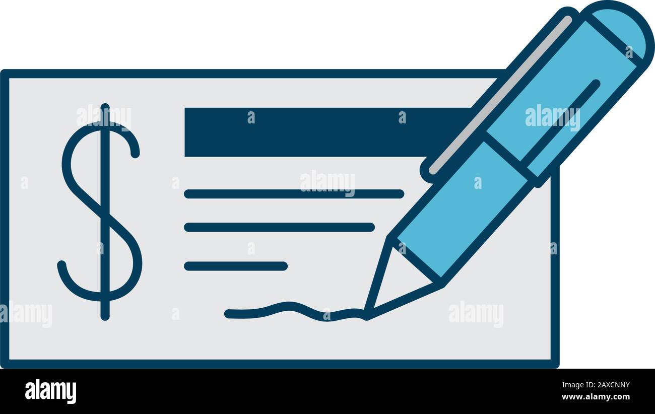 Bank check template checkbook Stock Vector Images - Alamy