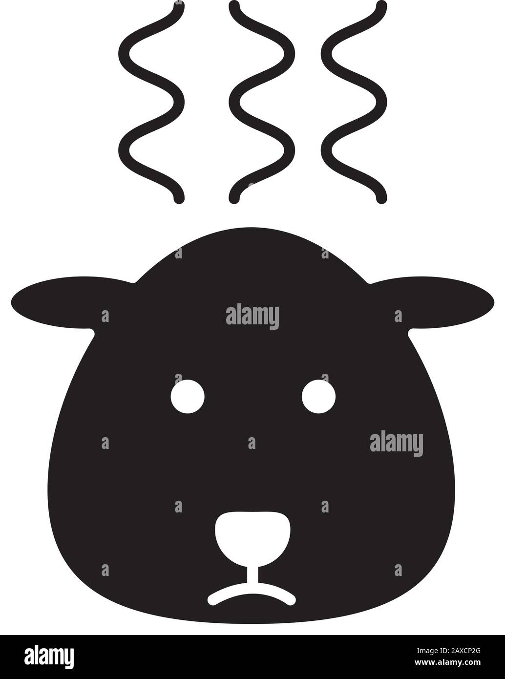 Polar bear icon flat Black and White Stock Photos & Images - Alamy
