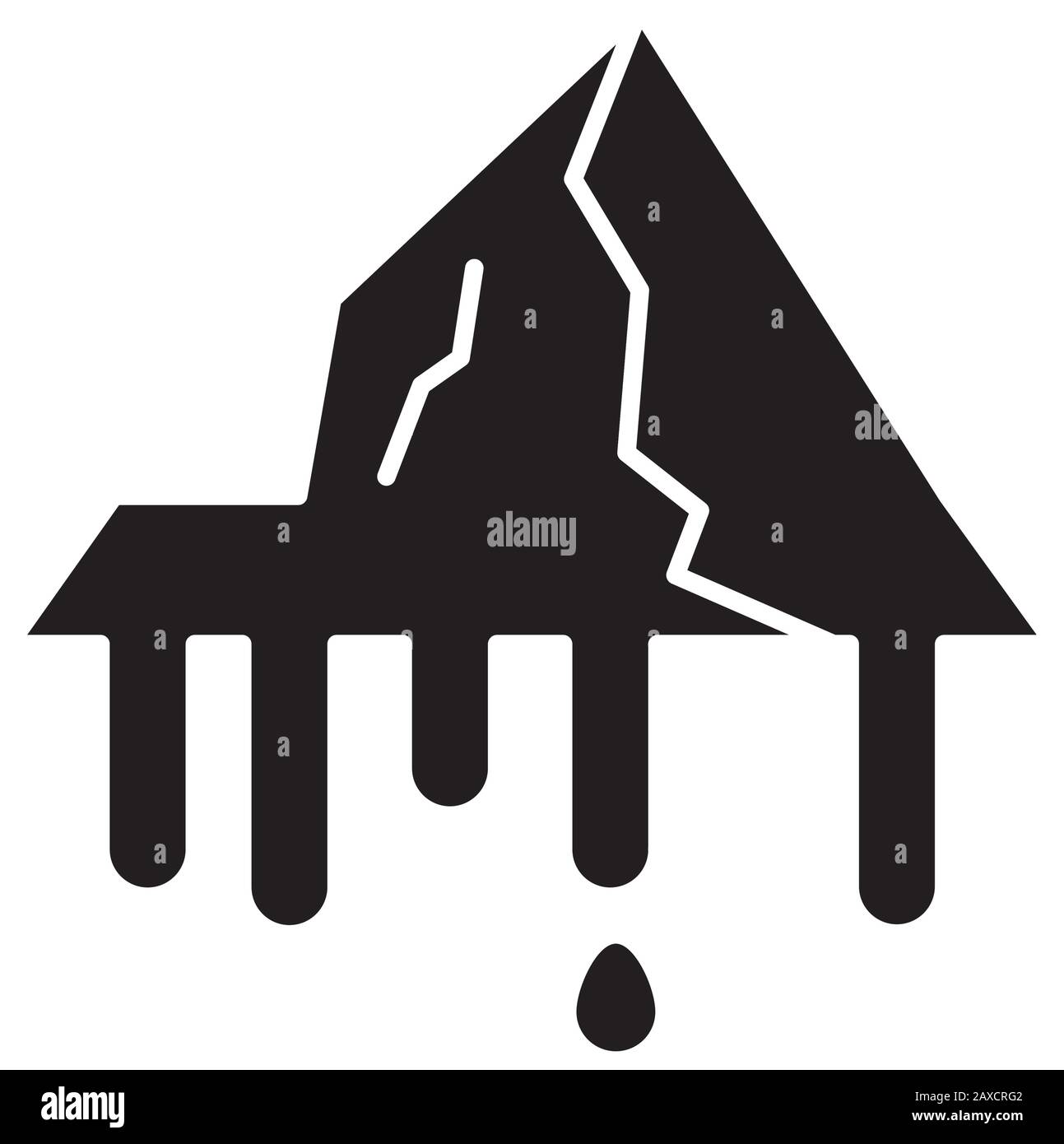 iceberg floating in the water icon Stock Vector Image & Art - Alamy