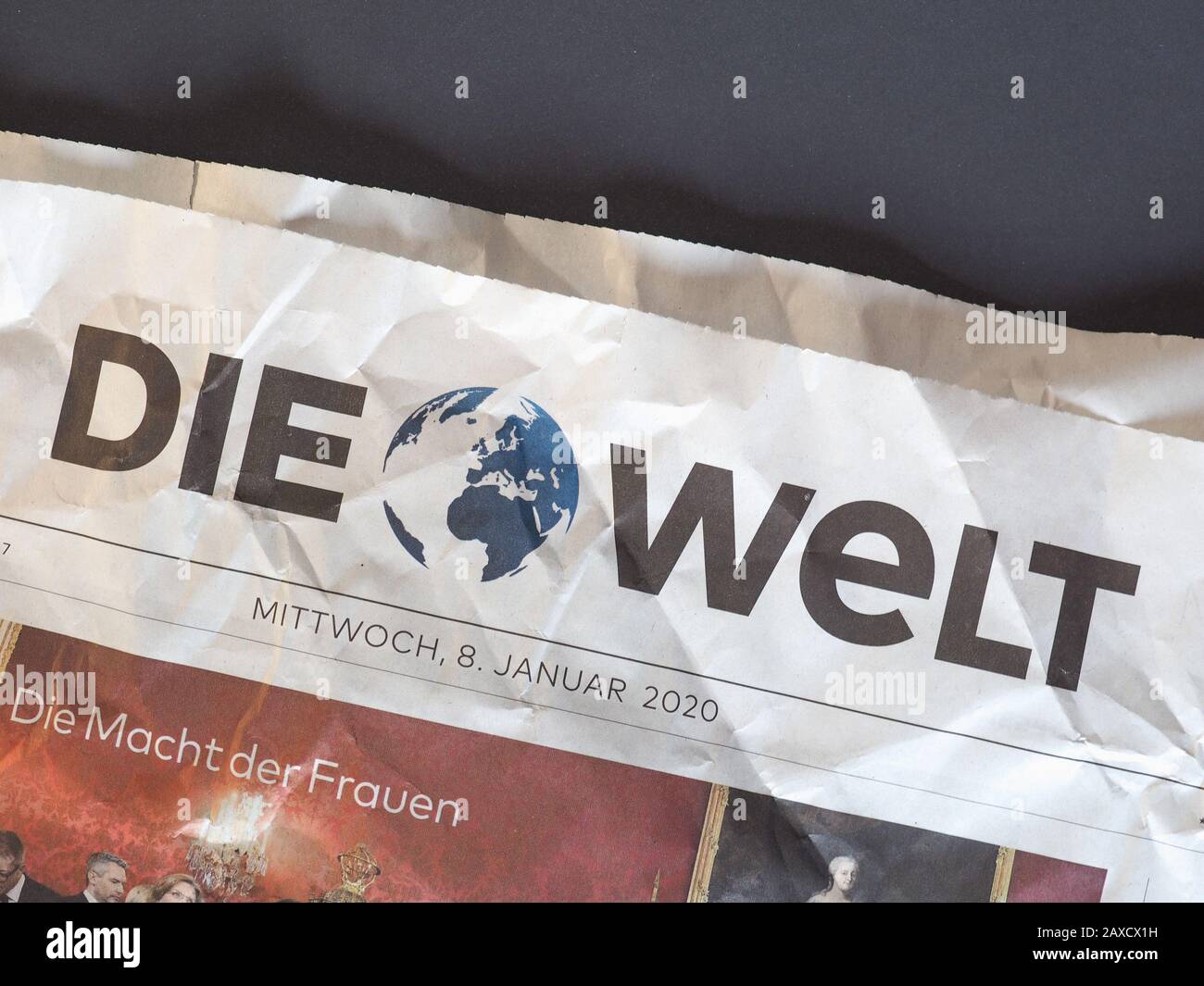HAMBURG, GERMANY - CIRCA JANUARY 2020: Die Welt (translation: The World ...