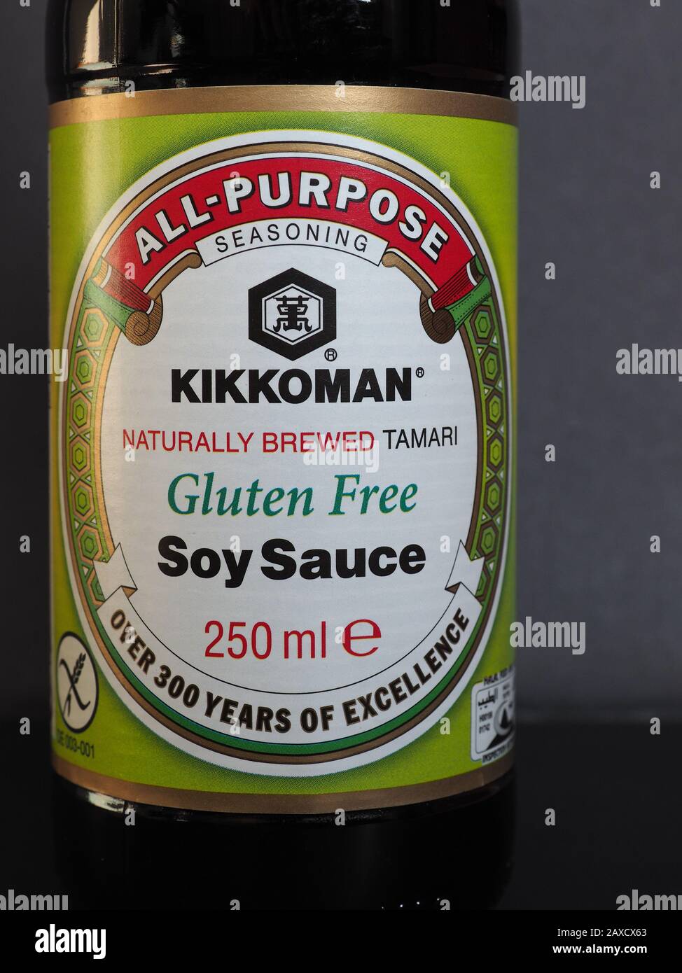 TOKYO, JAPAN - CIRCA JANUARY 2020: Kikkoman naturally brewed tamari ...