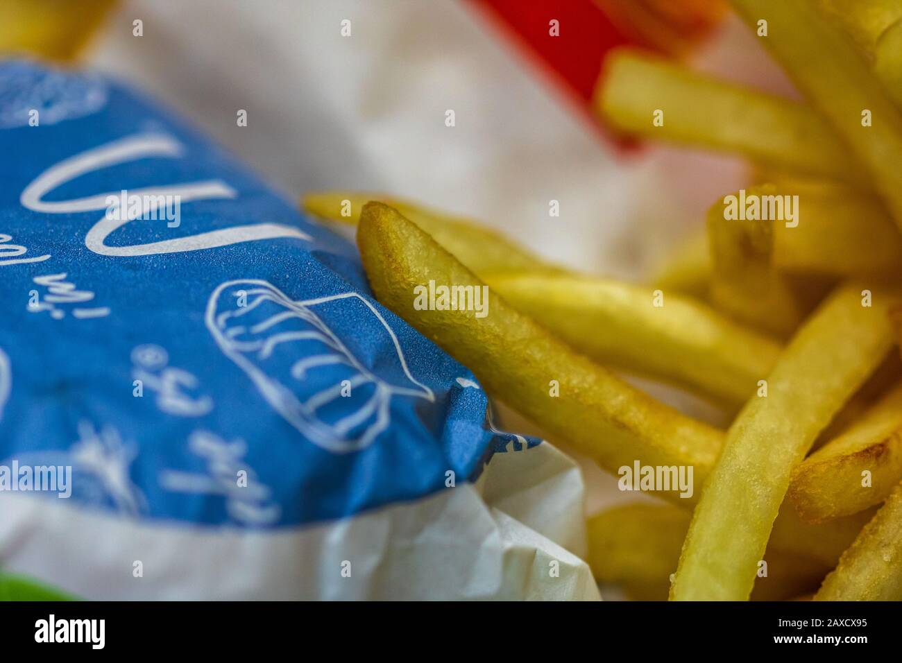 Mcdonalds fries in bag hi-res stock photography and images - Alamy