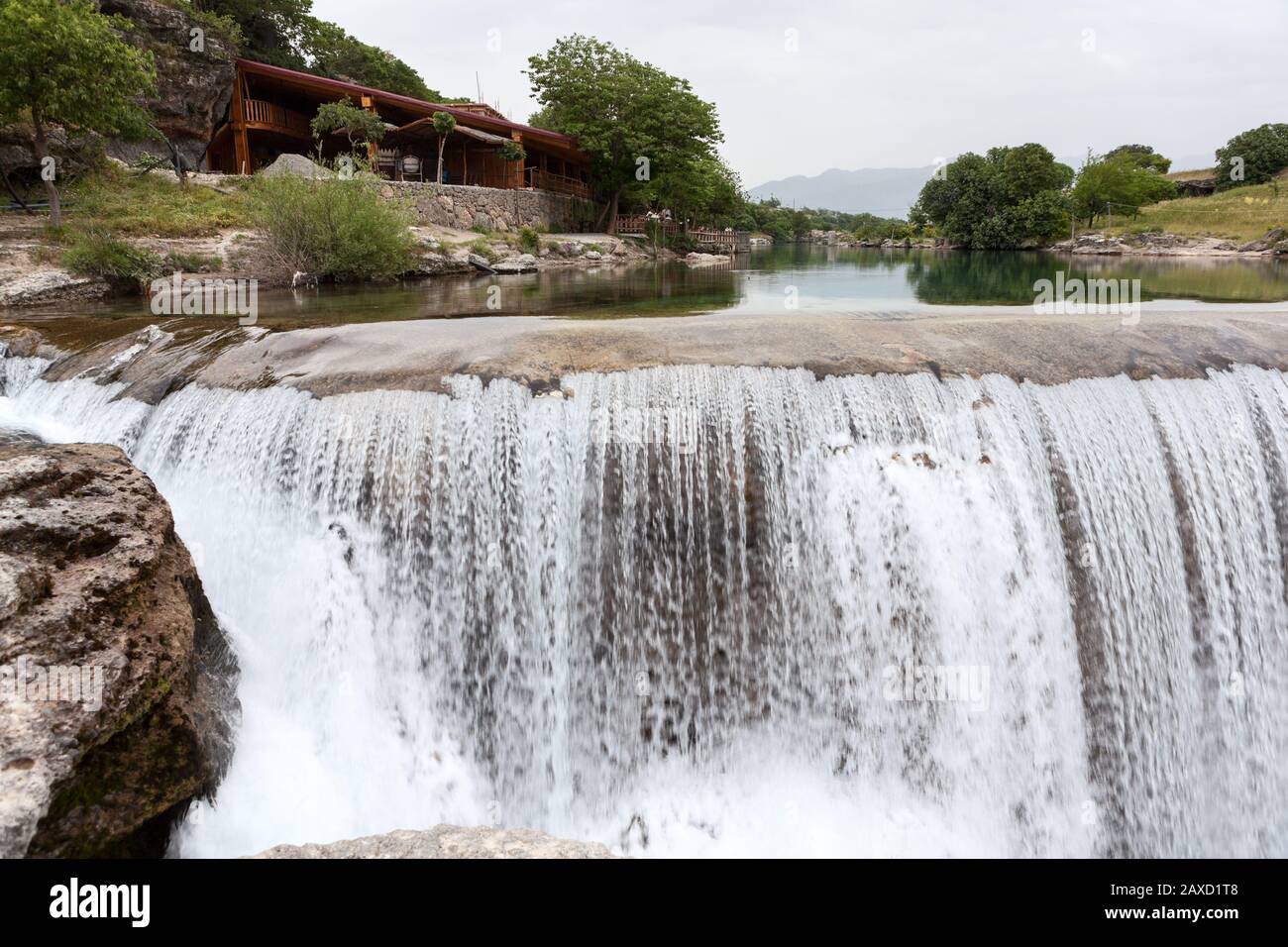 Montenegrin Niagara falls is in surroundings of Podgorica city. The ...