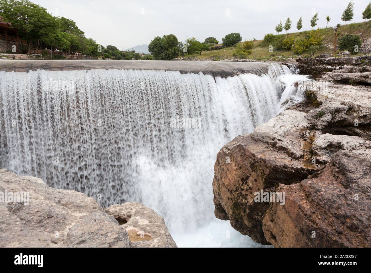 Stream water of Cijevna river, Montenegro, Europe. Montenegrin Niagara ...