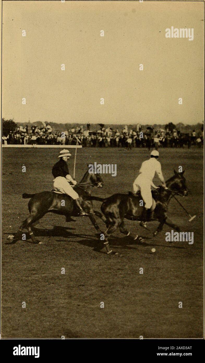 Outing . Photograph by Levick MONTY WATERBURY TAKES THE BALL AWAY FROM ...
