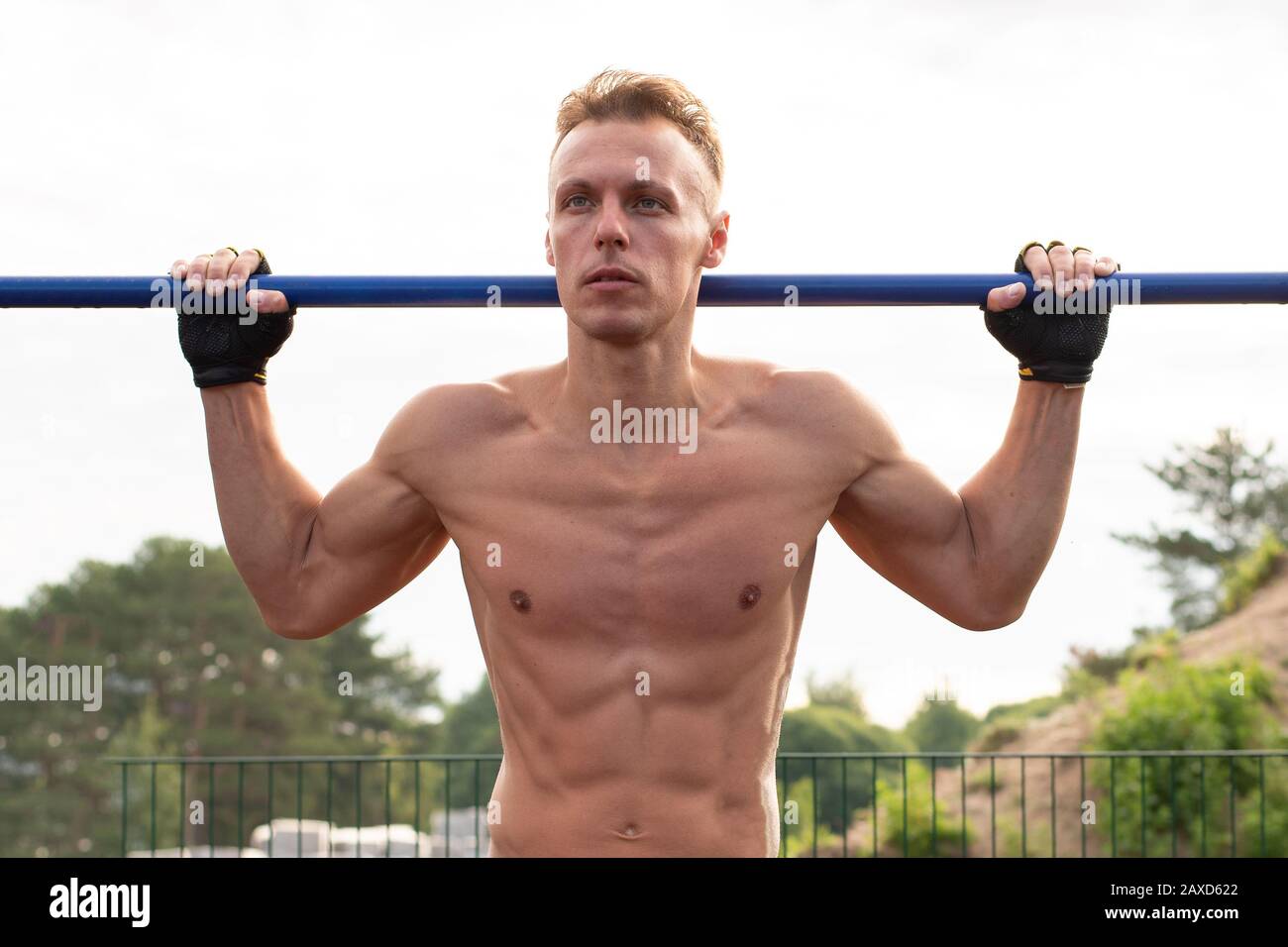 Training in open air athletic hi-res stock photography and images - Alamy