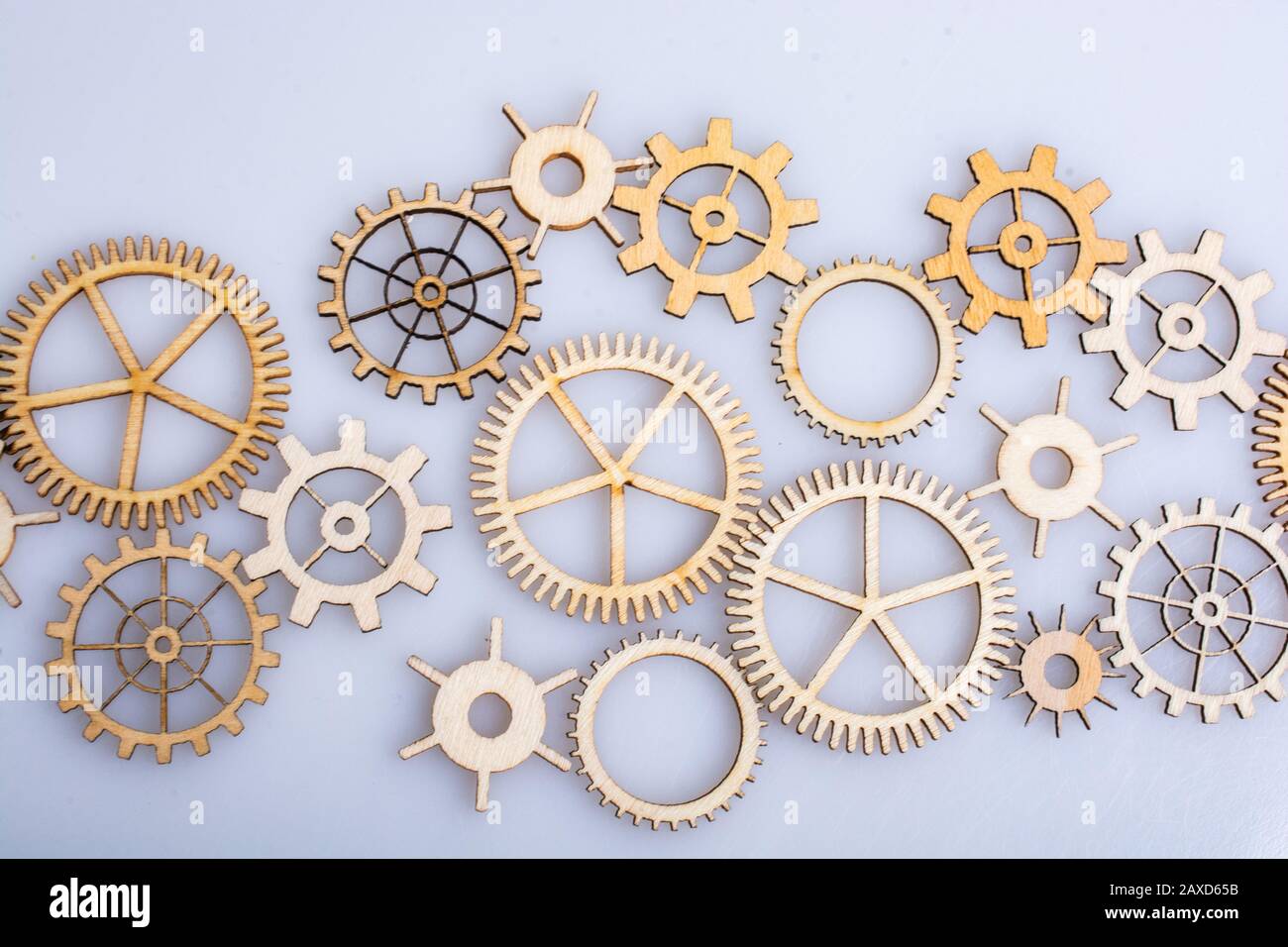 Gear wheels as The concept of mechanism Stock Photo - Alamy