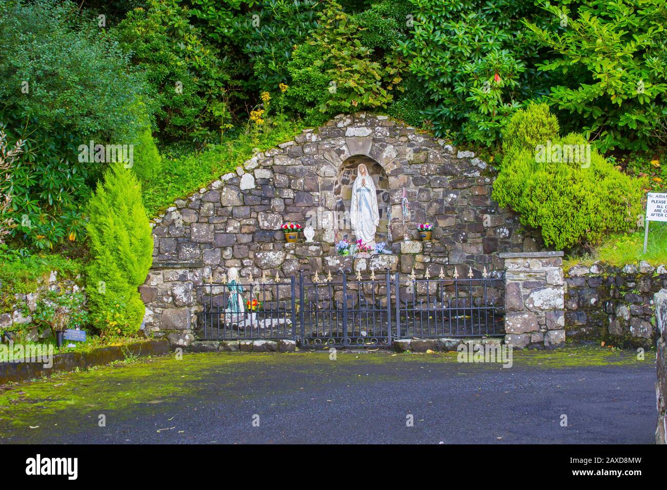12 Sept 2017 The Marian grotto on the grounds of the ancient St Aidan's ...