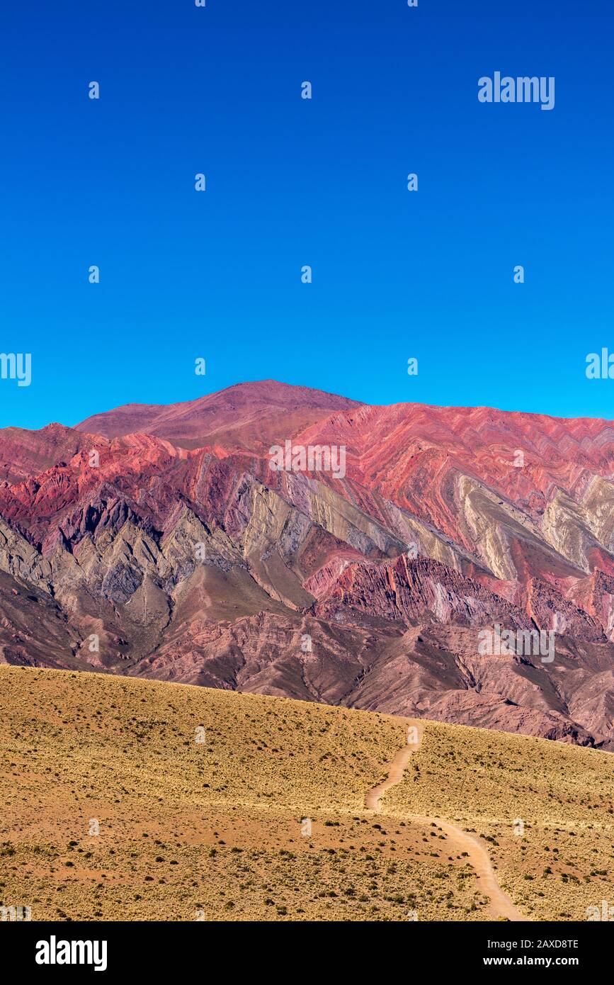 Cerro de 14 Colores, or Mountains of 14 Colours, Valley of Humahuaca ...