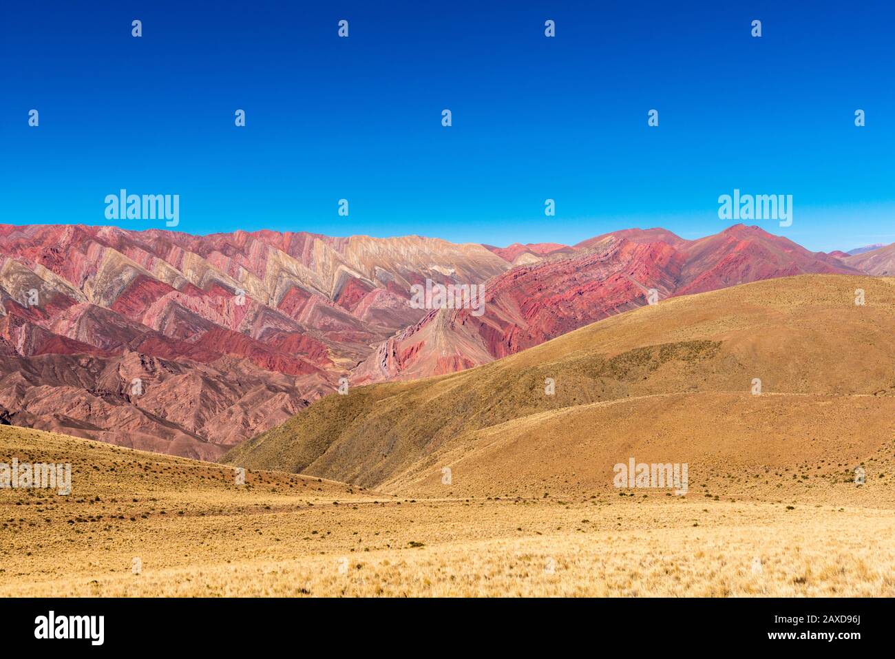 Cerro de 14 Colores, or Mountains of 14 Colours, Valley of Humahuaca ...