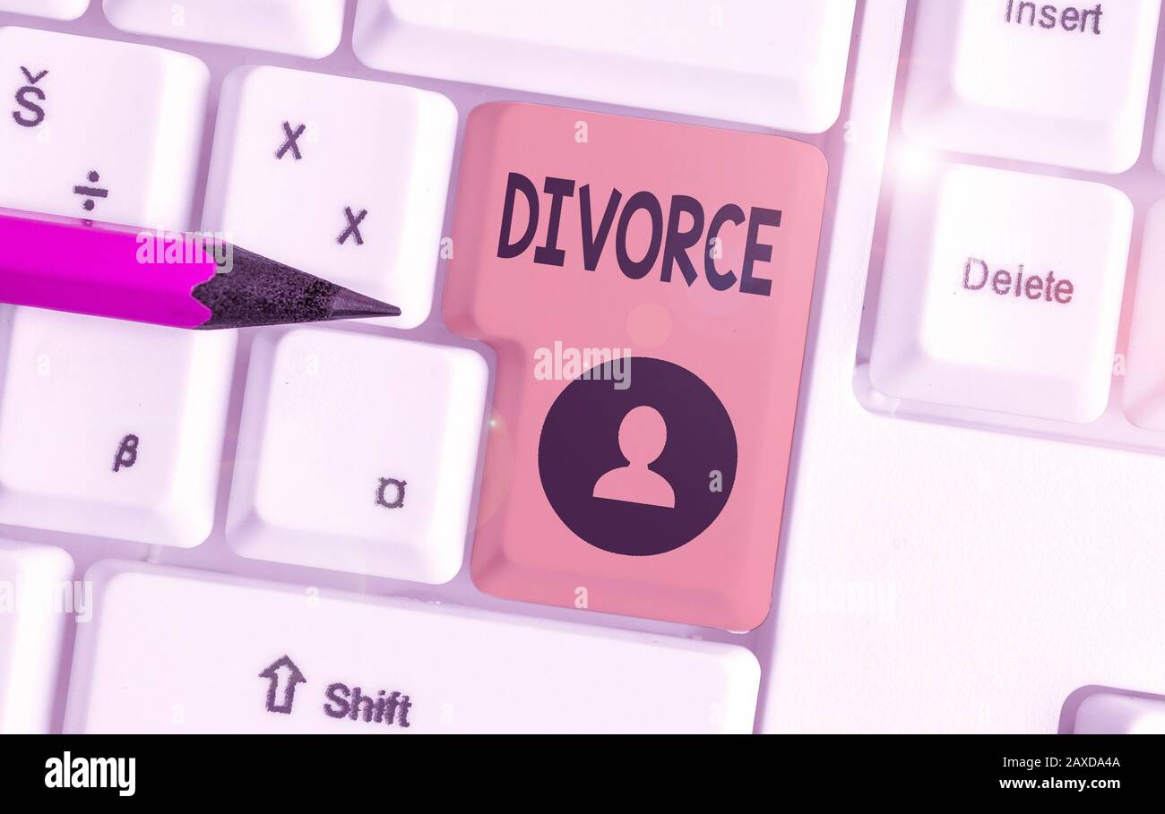 Text Sign Showing Divorce Business Photo Showcasing Legal Dissolution