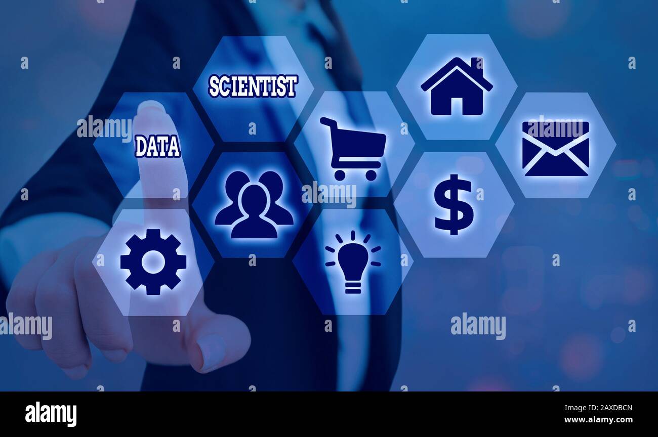 Writing note showing Data Scientist. Business concept for demonstrating ...