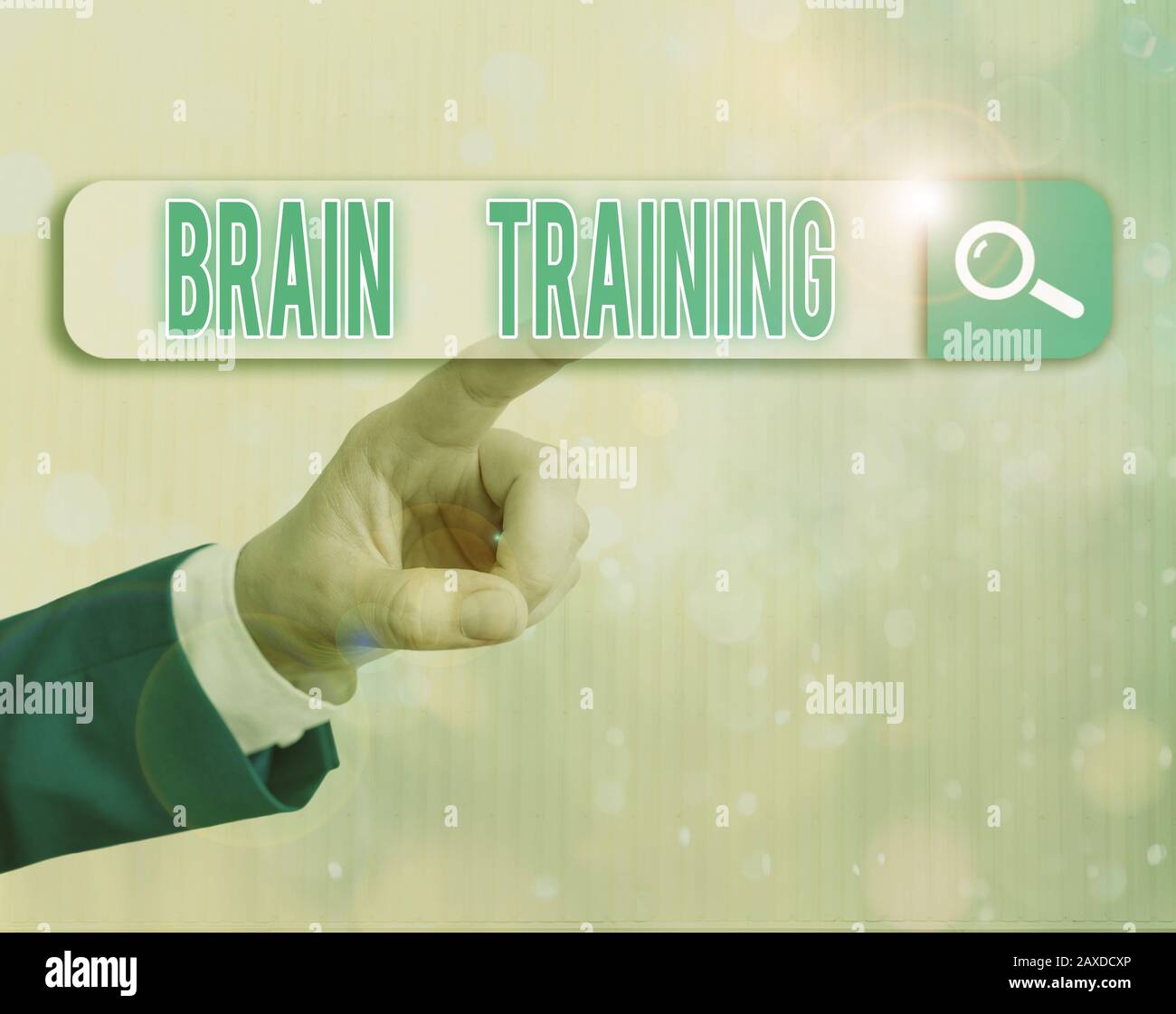 Writing note showing Brain Training. Business concept for mental ...