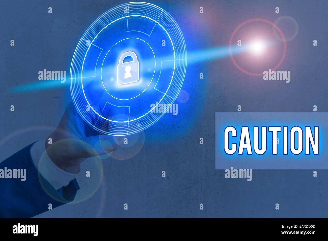 Handwriting text writing Caution. Conceptual photo Care taken to avoid ...