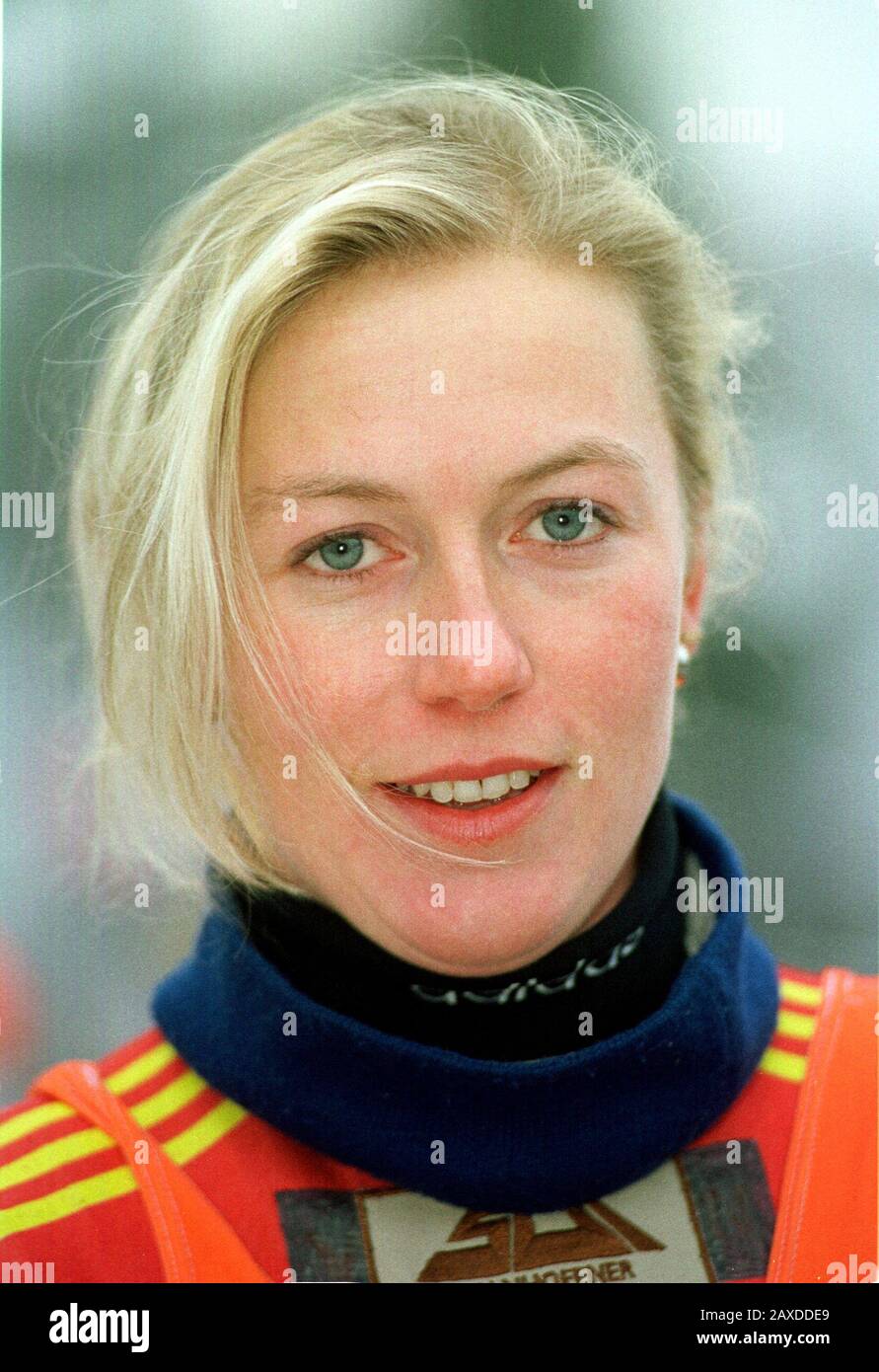 Winterberg Germany 12.1.2000, Luge: European Championships, Sylke OTTO ...
