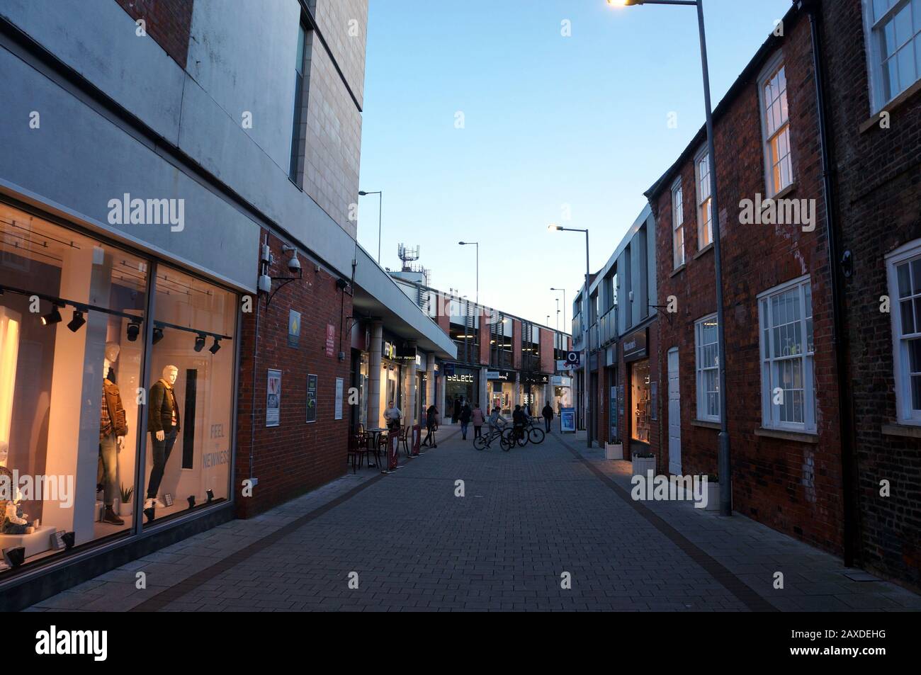 Pescod square shopping precinct in town nearly deserted on a late ...