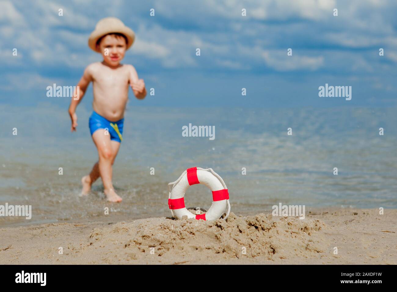 Kids Buoy On Beach Sea High Resolution Stock Photography and Images - Alamy
