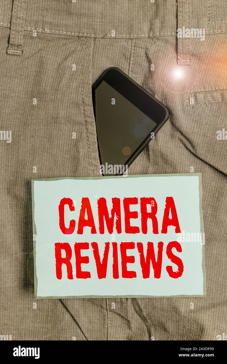 Handwriting text writing Camera Reviews. Conceptual photo examine or ...