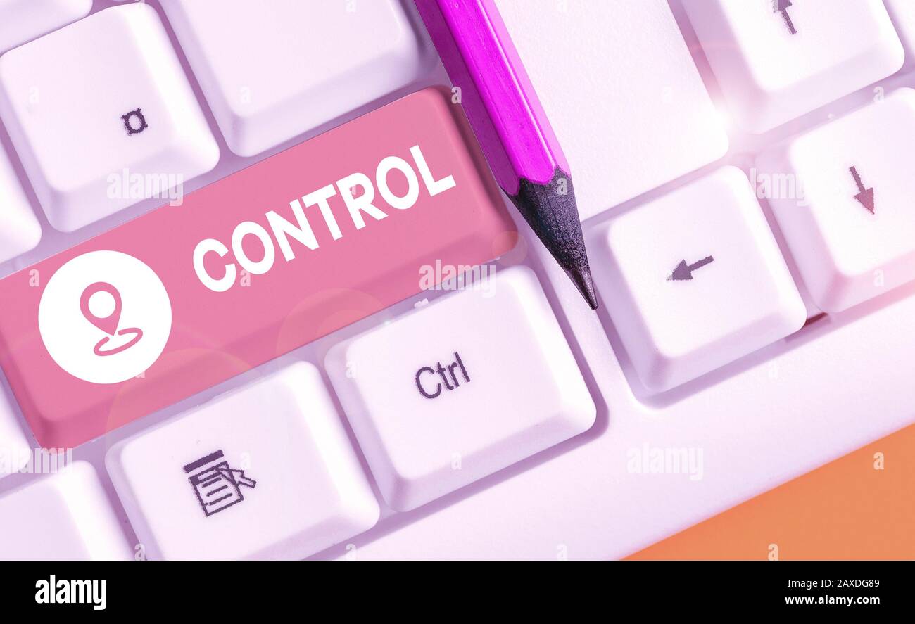 Handwriting text writing Control. Conceptual photo Power to influence direct behavior actions ...