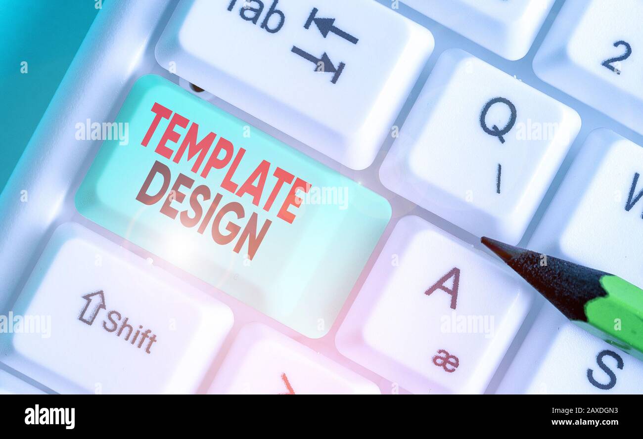 Handwriting Text Writing Template Design Conceptual Photo An Overall Layout Or Blueprint With A